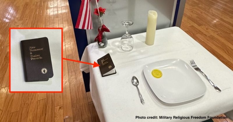 MRFF’s Bible Removal Victory From Lexington, KY VA POW/MIA Table ...